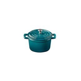 Serviertopf APS "5 STARS", blau (t&uuml;rkis), H:6,5cm L:11cm, T&ouml;pfe, Gusseisen, emailliert, creamy