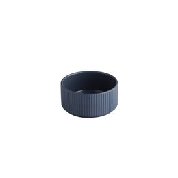 Schale APS "THE GRID", blau, B:12,5cm H:6cm T:12,5cm &Oslash;:12,5cm, Porzellan, Sch&uuml;sseln, Schale, Porzellan, stapelbar