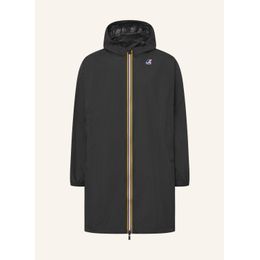 Arbeitsjacke K-way "K-way Regenmantel LE VRAI 4.0 EIFFEL EAST", Gr. L, schwarz pure, Obermaterial: 100% Nylon, Jacken