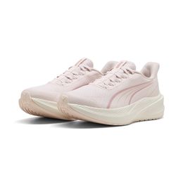 Trainingsschuh Puma "Dasher Lite SLIPTECH&trade; Laufschuhe Erwachsene", Damen, Gr. 37,5, jasmine flower warm wei&szlig; rosy outlook pink, Obermaterial: Textil, Synthetik. Futter: Textil. Innensohle: Textil. Laufsohle: Gummi, Schuhe