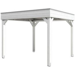 Skan Holz Holzpavillon SKANHOLZ "Toulouse", wei&szlig;, B/H/T: 302cm x 244cm x 302cm, Pavillons, BxTxH:302x302x244 cm, inkl. Aufschraubstutzen