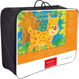 Kinderbettdecke + Kopfkissen Hefel "Edition 101 Kinderset", wei&szlig;, B/L: 100cm x 135cm Anzahl Teile 1, B/L: 40cm x 60cm Anzahl Teile 1, Bezug: Baumwolle F&uuml;llung:, leicht, Bettdecken Bezug: 100% Baumwolle. Kopfkissen Bezug: 100% Baumwolle. Bettdecken F&uuml;llung: 100% Lyocell (TENCEL&trade;). Kopfkissen F&uuml;llung: 100% Lyocell (TENCEL&trade;), Bettwaren-Sets
