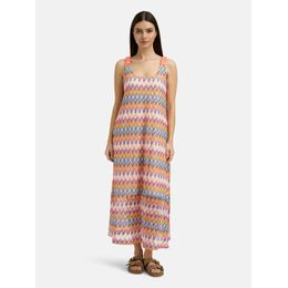 Smith & Soul Sommerkleid SMITH & SOUL, Damen, Gr. XL, US-Gr&ouml;&szlig;en, bunt (aperol), Web, Material: 100% Polyester, bedruckt, gemustert, regular fit Midi, Rundhals, normaler Saum, Kleider Sommerkleid, mit Taschen