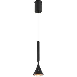 Globo LIGHTING H&auml;ngeleuchte "LUCINDA", schwarz matt, 1, &Oslash; 9,9cm H: 210cm, 1 Stk., Leuchten, Akku H&auml;ngeleuchte f&uuml;r Wohn- & Esszimmer, H&auml;ngeleuchte