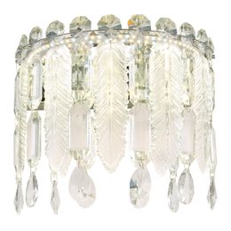 Globo LIGHTING Wandleuchte "KLUNKA", verchromt, H: 24,5cm, 1 Stk., Leuchten, Wandlampe Wand Wohnzimmer Flur Wandbeleuchtung, Wandleuchte