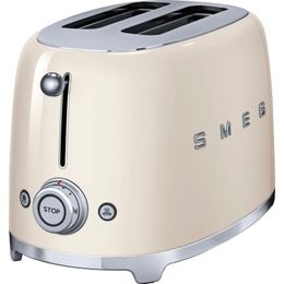 Smeg Toaster "TSF01CREU", beige (creme), B:32,5cm H:19,8cm T:19,5cm, Toaster