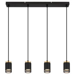 Globo LIGHTING H&auml;ngeleuchte "KORBEN", schwarz, H: 12cm, 1 Stk., Leuchten, H&auml;ngelampe/Pendelleuchte/Esszimmer/Wohnzimmer/Esstisch, H&auml;ngeleuchte