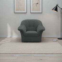 Sessel DOMO collection "Pegnitz, zeitlos, elegante Armlehnen, komfortabel, Breite 105cm", grau, B:105cm H:82cm T:82cm, 100% Polyester, Sessel, Sessel