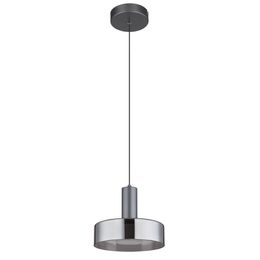 Globo LIGHTING LED-H&auml;ngeleuchte "GRANT", grau (grau matt), 1, &Oslash; 22cm H: 150cm, 1 Stk., Leuchten, H&auml;ngeleuchte, Essbereich, H&auml;ngeleuchte, H&ouml;he k&uuml;rzbar