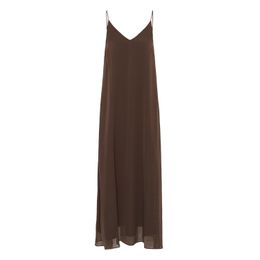 Midikleid Saint Tropez "Kleid LindzySZ", Damen, Gr. L, N-Gr, braun (chocolate braun), Obermaterial: 100% Polyester PES., Kleider Midikleid