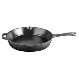 Servierpfanne APS "Gusseisen -5 STARS- emailliert", anthrazit, B:30,5cm H:5,5cm L:46,5cm &Oslash;:29cm, Pfannen, &Oslash; 29 cm, 2 l