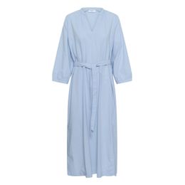 Midikleid Saint Tropez "Kleid PiddaSZ", Damen, Gr. L, N-Gr, blau (cashmere blau), Obermaterial: 100% Baumwolle CO., Kleider Midikleid
