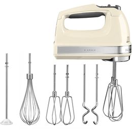KitchenAid Handmixer "5KHM9212EAC ALMOND CREAM", bunt (cr&atilde;&uml;me), B:8cm H:15cm T:20cm, Mixer, 9 Stufen