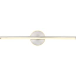 Globo LIGHTING Wandleuchte "PEPE", nickelfarben matt, 1, H: 13cm, 1 Stk., Leuchten, LED Wandleuchte f&uuml;r Bad & Flur IP44, Wandleuchte