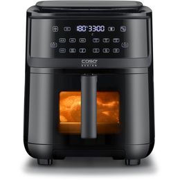 CASO GERMANY CASO Hei&szlig;luftfritteuse "3182 AirFry & Steam 700, Dampfgar-AirFryer", schwarz, B:31,5cm H:39cm T:40,5cm, Fritteusen, mit Dampfgarfunktion