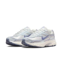 Sneaker Nike Sportswear "Initiator", Damen, Gr. 42, summit wei&szlig;, world indigo, pure platinum, Leder, Textil, Schuhe Sneaker, inspiriert vom Design des Nike P-6000
