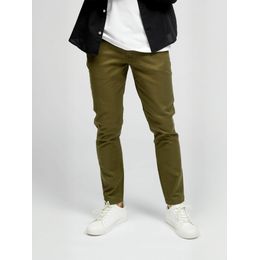 Chinos TEESHOPPEN "TEESHOPPEN Trouser Structure", Herren, Gr. 34x30, L&auml;nge 30, gr&uuml;n, Obermaterial: 98% Baumwolle, 2% Elasthan, 0% Elasthan, Hosen
