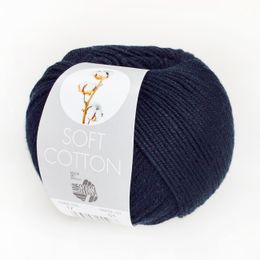 Soft Cotton von Lana Grossa, Nachtblau, aus Baumwolle