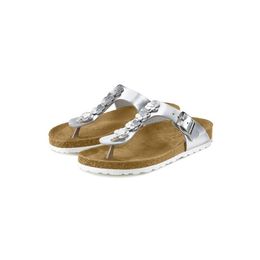 Lascana Zehentrenner 'Sandale, Pantolette, offener Schuh, Sommerschuh,' grau Gr. 40 f&uuml;r Damen