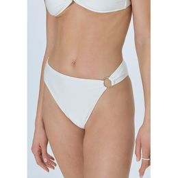 LSCN BY LASCANA Bikini-Hose 'Sunny' beige Gr. 34. Mit Zierringe