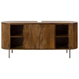 Waschbeckenunterschrank Mango 150x40x65 braun lackiert BARCELONA #251