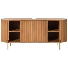 Waschbeckenunterschrank Mango 150x40x65 natur lackiert BARCELONA #551