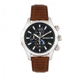 Breed Lacroix Chronograph Lederarmbanduhr