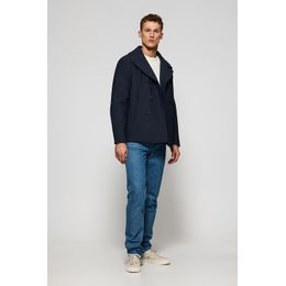 Caban-Mantel Manhattan marineblau mit Polo Club Details