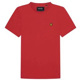Lyle & Scott Lyle Scott Brand Gala Red T-Shirt mit Logo auf der Brust