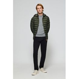 Ultraleichte Jacke Corey gr&uuml;n mit abnehmbarer Kapuze und PC Stickerei