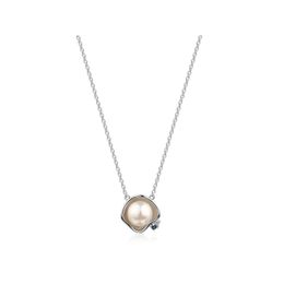 ZEEme Pearls Collier 925/- Sterling Silber Perle und Saphir