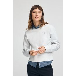Sweatshirt eisblau im Boxy Fit mit Rigby Go-Logo