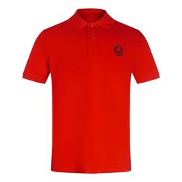 Diesel - Rotes Poloshirt mit kleinem dreieckigen Logo