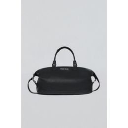 Tasche Kent schwarz mit Rei&szlig;verschluss und Polo Club Details