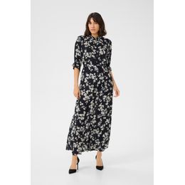 Kaffe Kleid Regular fit Marine Flower dark blue