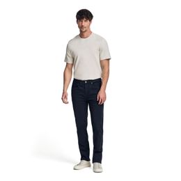Hose Voss im Slim Fit marineblau mit f&uuml;nf Taschen