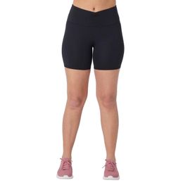 Skechers Goflex Slim 6' Radsportkurze Polyester Damen schwarze Activewear-Shorts