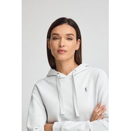 Sweatshirt eisblau mit Kapuze und Rigby Go-Logo