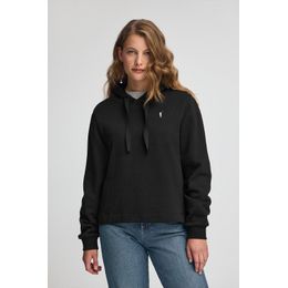 Sweatshirt schwarz mit Kapuze und Rigby Go-Logo
