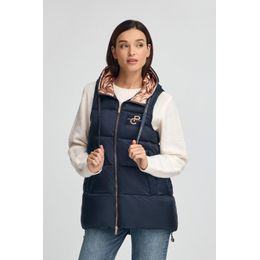 Steppweste marineblau mit Polo Club-Logo