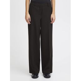 Ichi Damen Schwarze Lexi Weite Hose