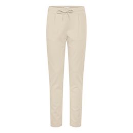 Ichi Beige Polyester Freizeithose