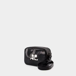 Courr&egrave;ges Reedition Camera Schultertasche - Courreges - Leder - Schwarz