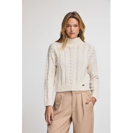 Grobstrick-Pullover Serena ecru
