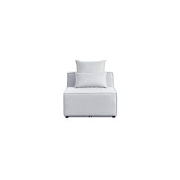 Home Deluxe Modulares Sofa Mittelsofa VERONA - 120 x 87 cm Hellgrau