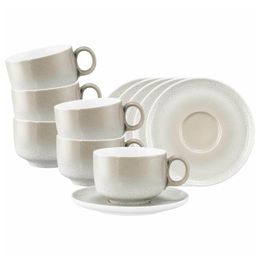 Seltmann Weiden Milchkaffeetassen mit Untertassen Sento Home 350 ml 6er Set