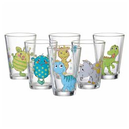 Ritzenhoff & Breker Ritzenhoff & Breker Kindergl&auml;ser Dino und Monsterchen 200 ml 6er Set