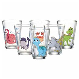 Ritzenhoff & Breker Ritzenhoff & Breker Kindergl&auml;ser Dino und Meerestiere 200 ml 6er Set