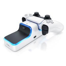 CSL Ladestation f&uuml;r PS5 Controller - Schnell Ladestation - Twin Charge - Ladeger&auml;t - Zubeh&ouml;r f&uuml;r Sony Playstation 5 Controller