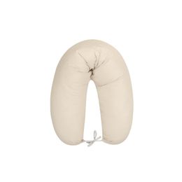 Kikkaboo Stillkissen Dream Big 150 cm lang, 100% Baumwolle, Bezug abnehmbar beige